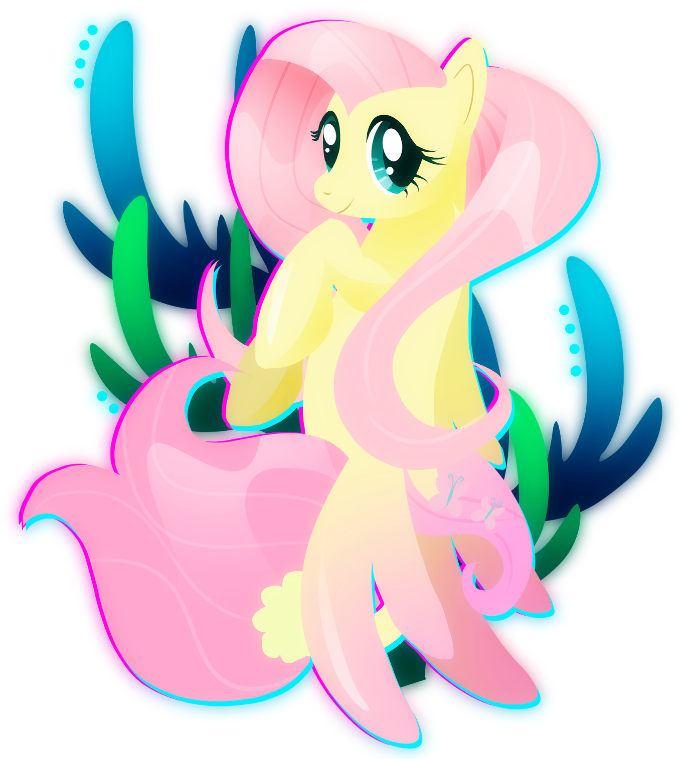 Fluttershy Seapony Clipart - Full Size Clipart (#2953967) - PinClipart
