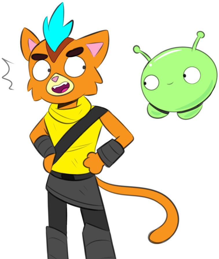 Little Cato And Mooncake By Sparkle Bri Clipart - Full Size Clipart ...