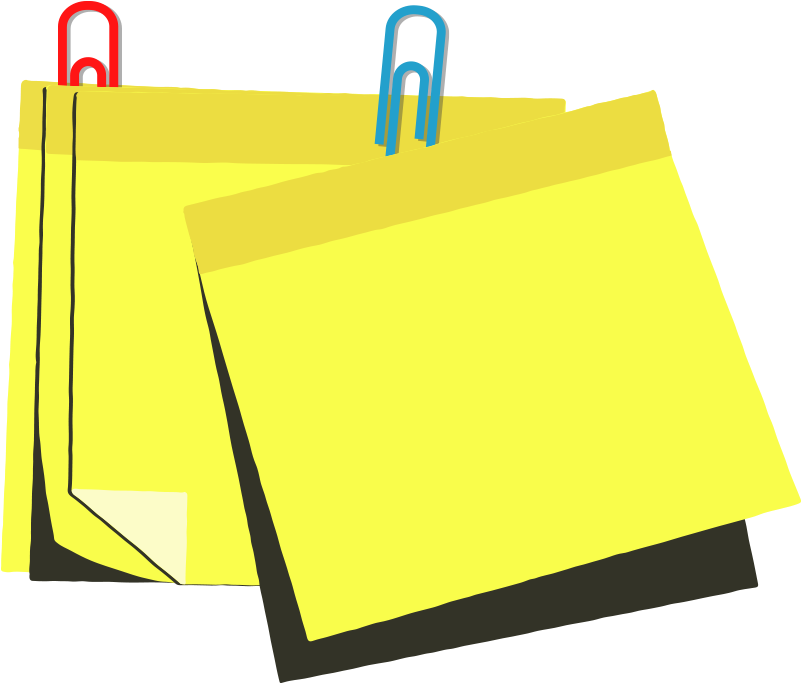 Vector Notes Sticky Note Clipart - Full Size Clipart (#2957146 ...