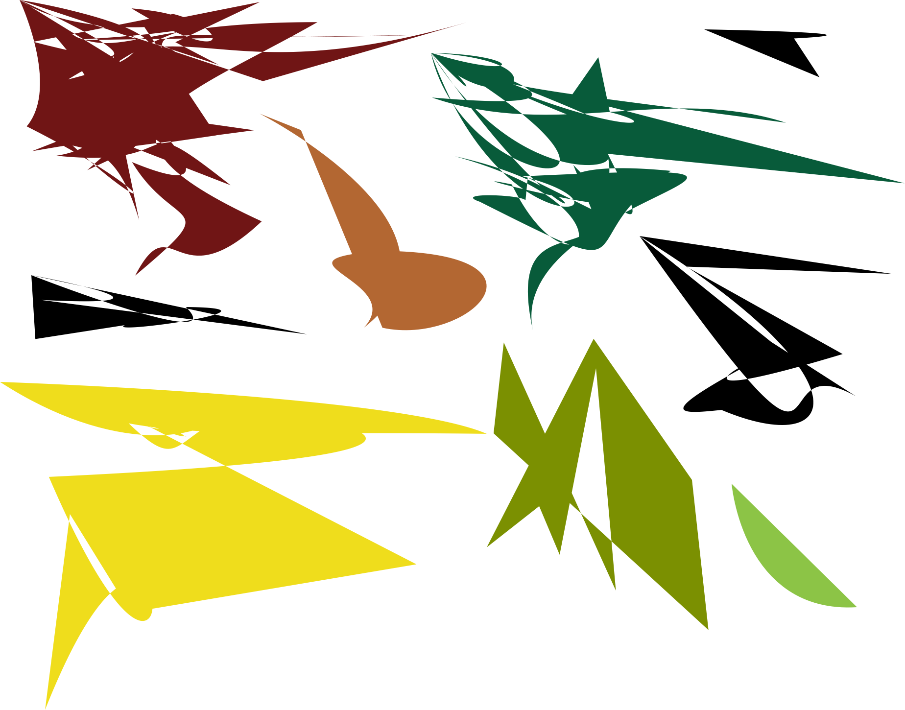 Some Early Examples Of Svg Paths Generated Through Clipart - Full Size ...