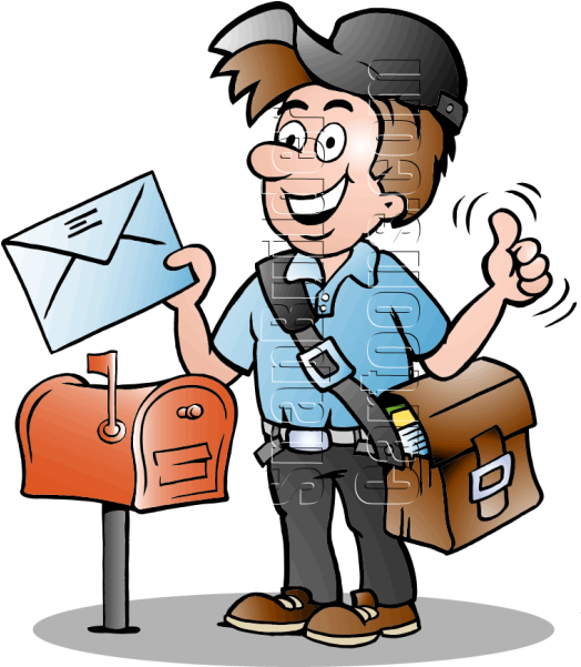 Postman Clipart - Png Download - Full Size Clipart (#2959594) - PinClipart