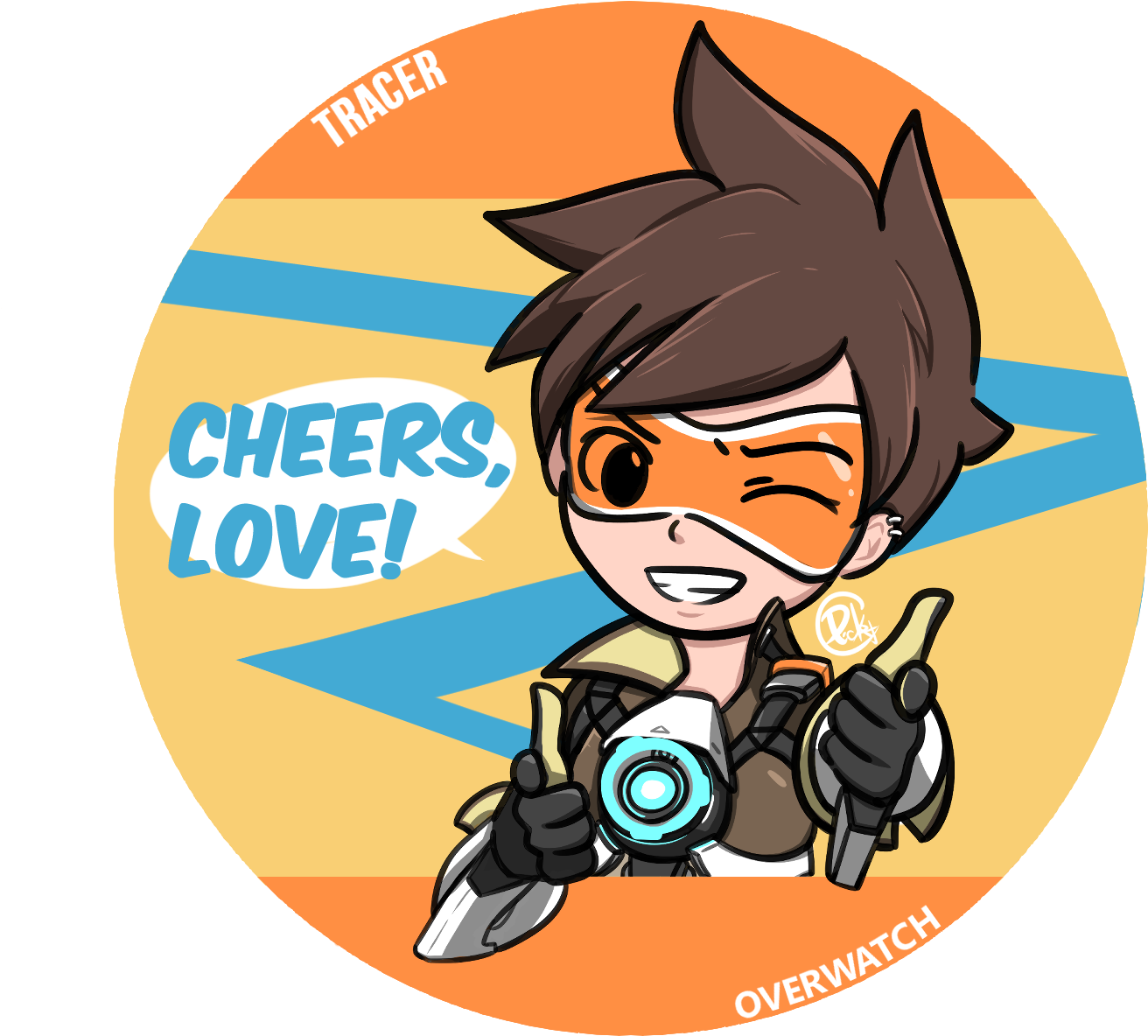 Download Overwatch - Tracer - Badge Clipart (#2960080) - PinClipart