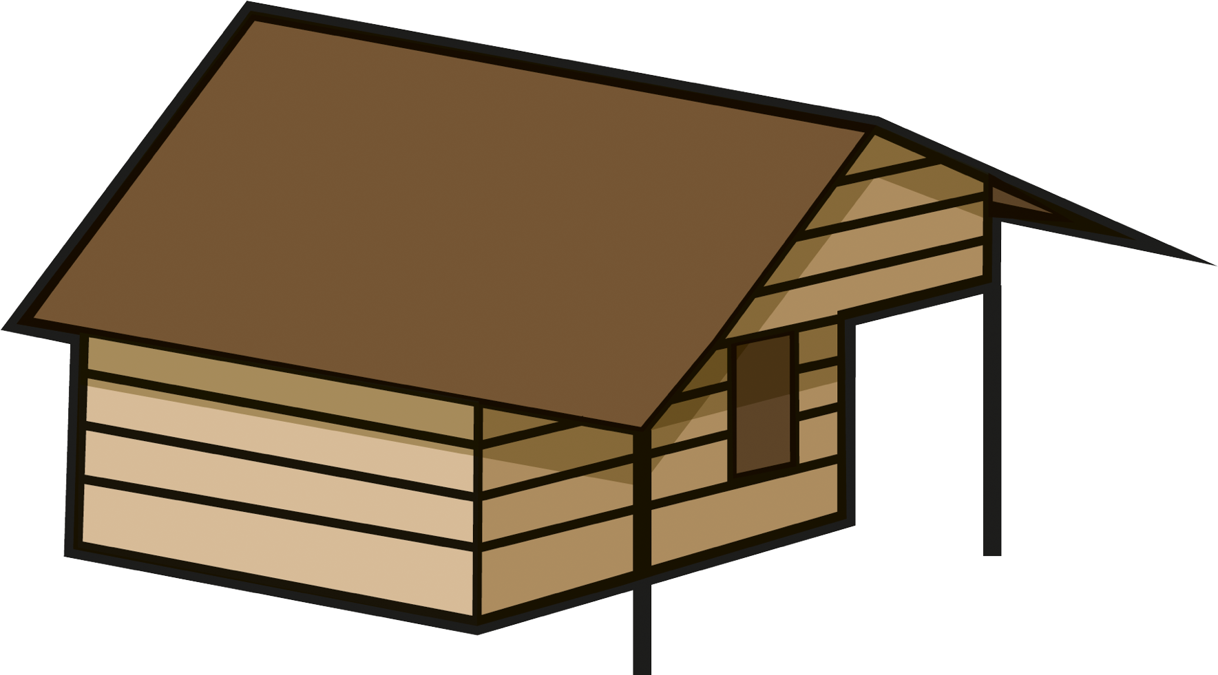 Hut Clip Art - Png Download - Full Size Clipart (#2960933) - PinClipart