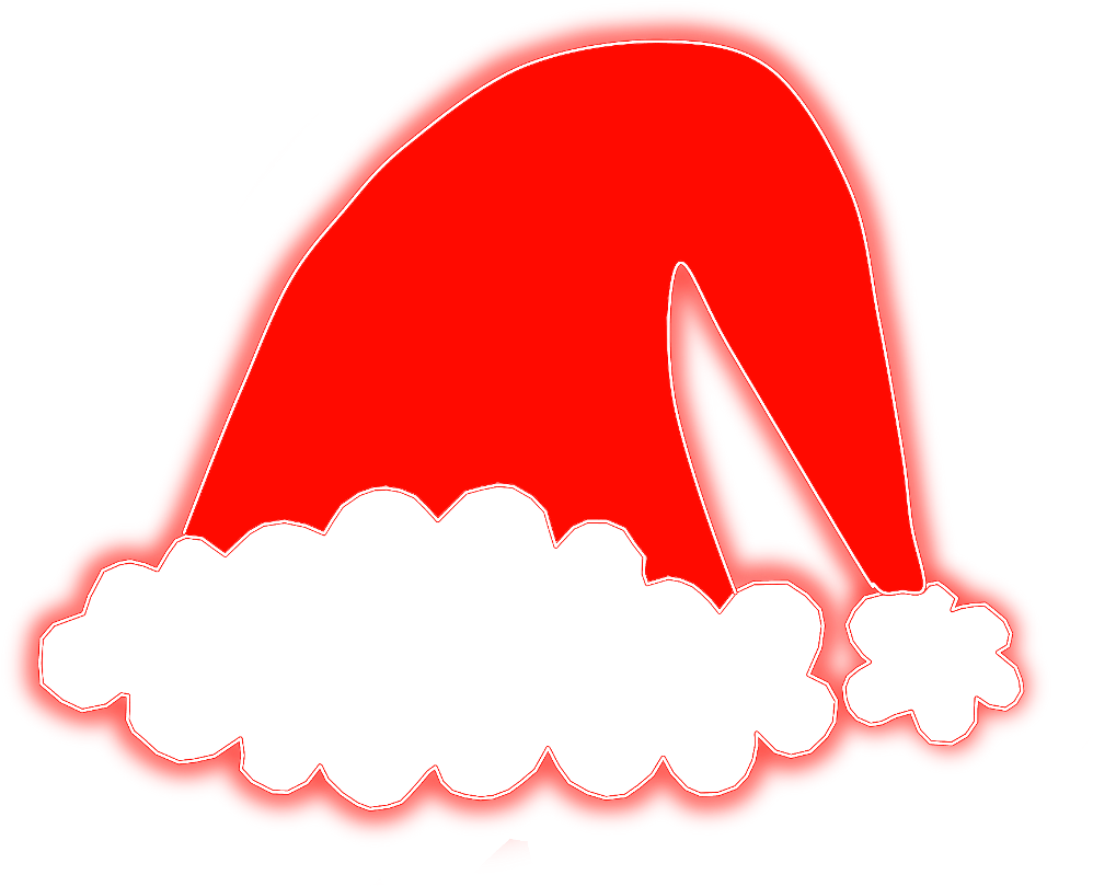 Santa Santahat Santaclaus Hat Christmas Red Merychristm Clipart - Full ...