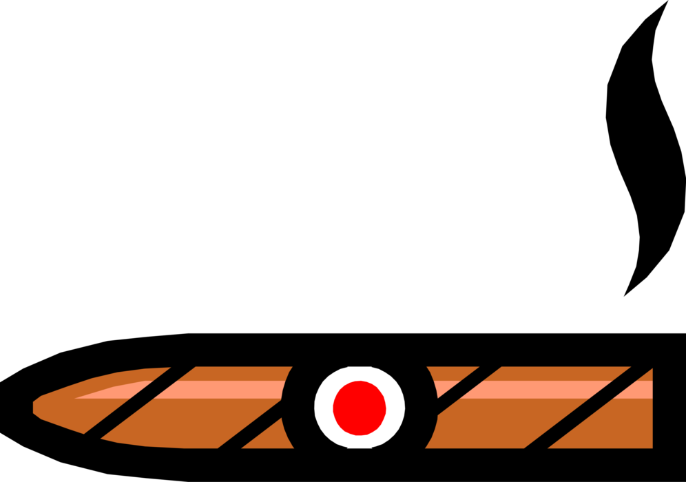 Download Vector Illustration Of Smoker's Tobacco Cigar Fuming Clipart ...