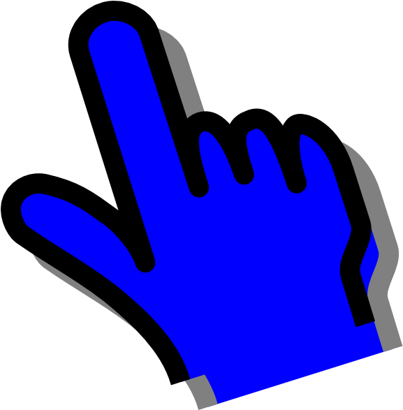 Blue Hand Clipart - Full Size Clipart (#2978193) - PinClipart