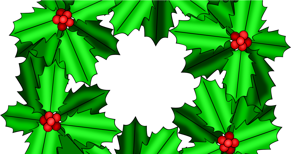 Holly Wreath Clip Art - Png Download - Full Size Clipart (#2980641 ...