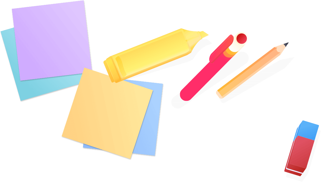 Sticky Notes And Highlights Clipart - Full Size Clipart (#2989071 ...