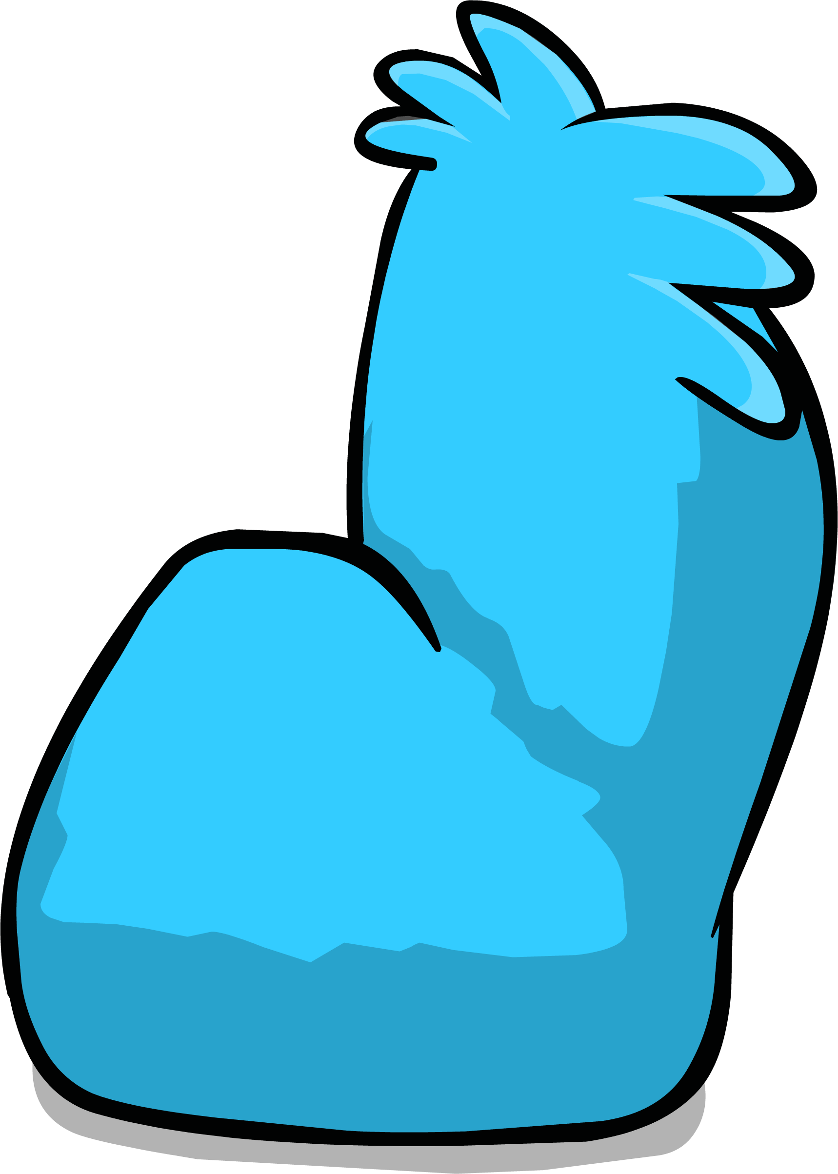 Fuzzy Blue Couch Sprite 010 Clipart - Full Size Clipart (#2990150 ...