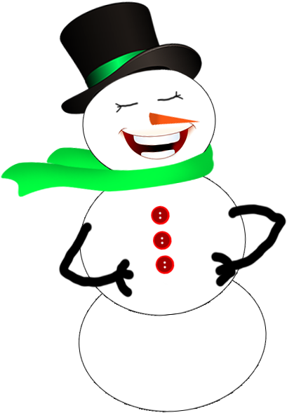 Day 6 Laughing Snowman Clipart - Full Size Clipart (#2991477) - PinClipart