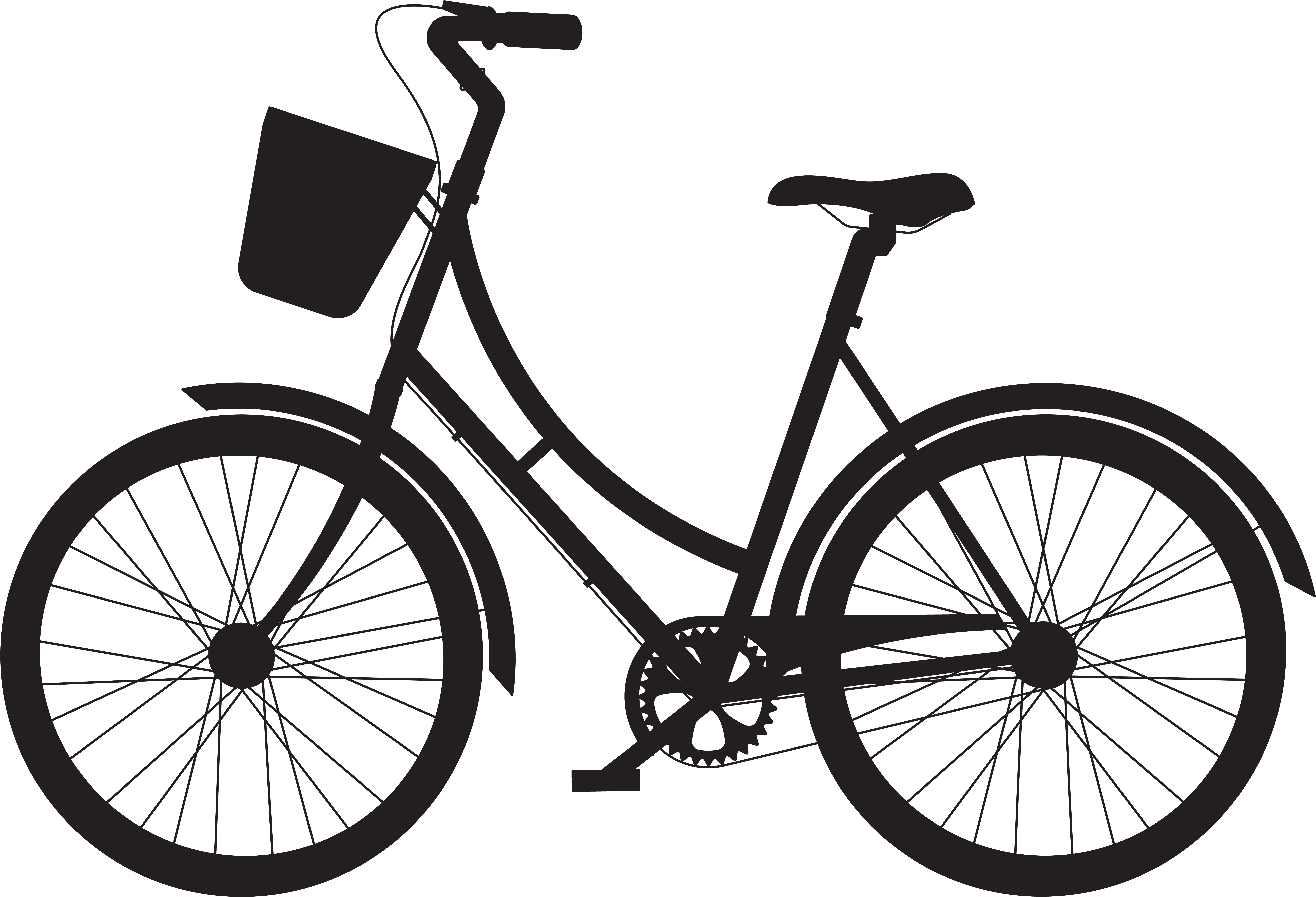 Download Picture Free Library Bike Transparent Basket Clipart - Bicycle ...