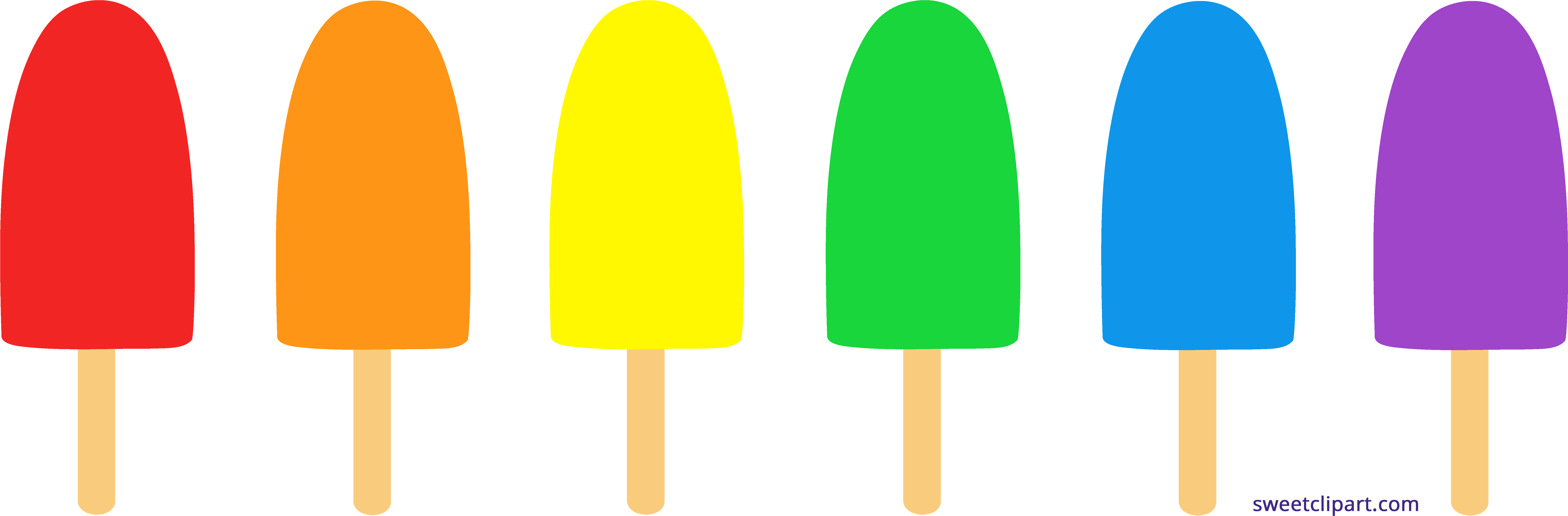 Summer Clipart Popsicle - Six Ice Cream Clipart - Png Download - Full ...