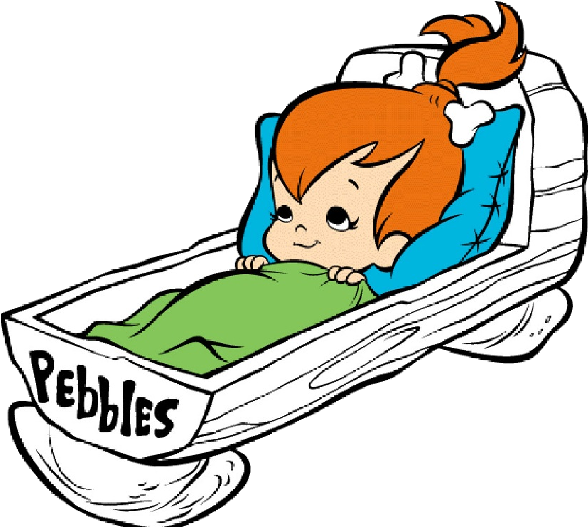 Baby Flintstones Baby Cartoon Characters Baby Clip - Pebbles Flintstone ...