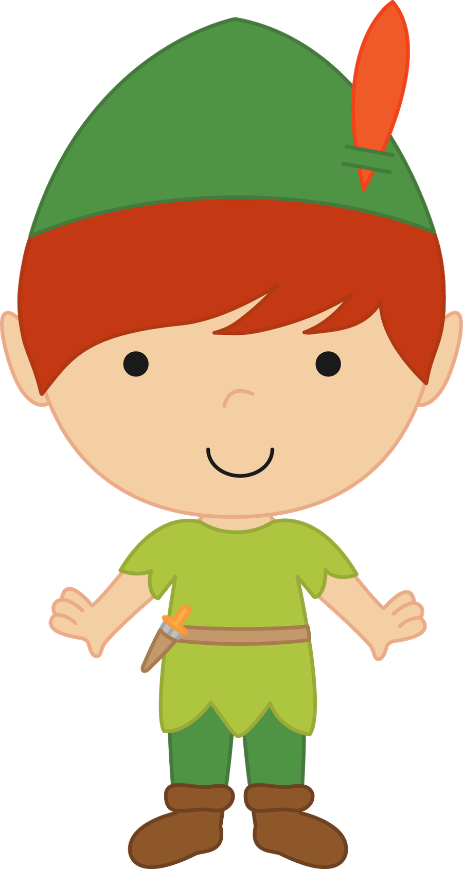 Neverland Friends Clipart - Cute Peter Pan Clipart - Png Download ...