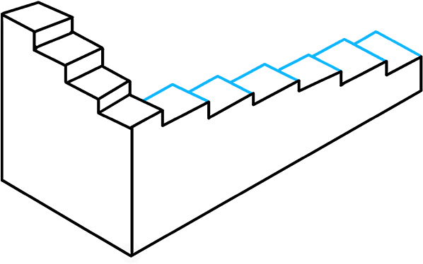 How To Draw Impossible Stairs Clipart - Full Size Clipart (#3002795 ...