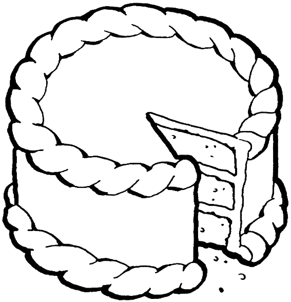 The Cake Slice Coloring Pages Clipart - Full Size Clipart (#3021252 ...