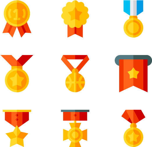 Rewards And Badges Clipart - Full Size Clipart (#3024501) - PinClipart
