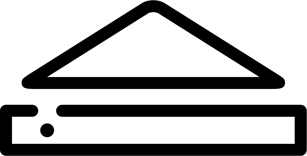 Triangle And Thin Rectangle Comments Clipart - Full Size Clipart ...