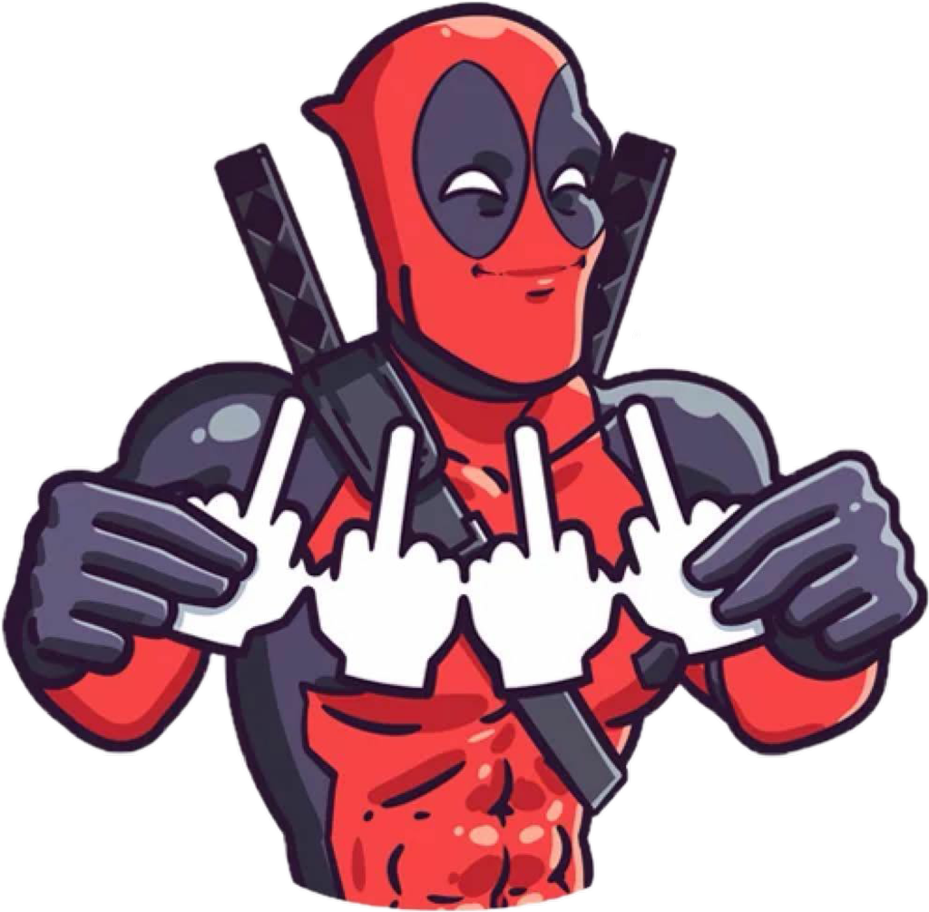 Deadpool Sticker Clipart - Full Size Clipart (#3026116) - PinClipart