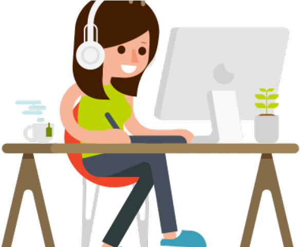 Software Development Clipart Girl - Png Download - Full Size Clipart ...