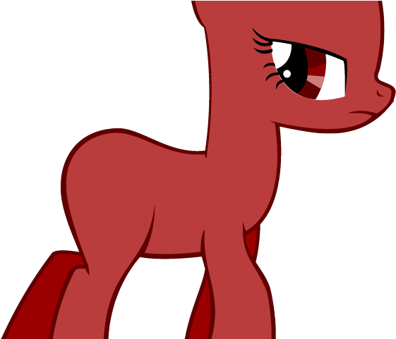 Drawn My Little Pony Red Pony Clipart - Full Size Clipart (#3028278 ...
