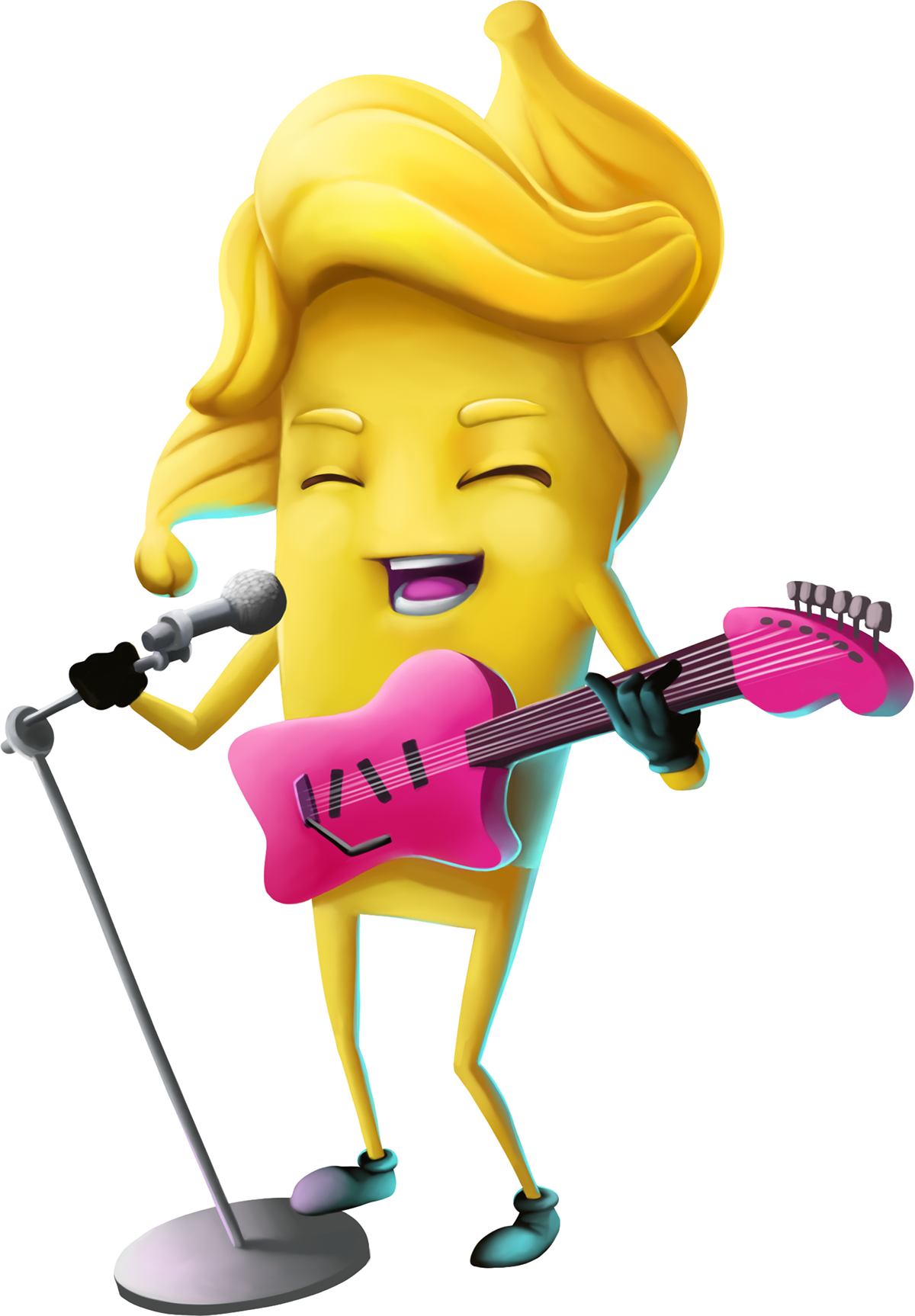 Refine The Concept Too Musical Notes Characters Clipart - Full Size ...