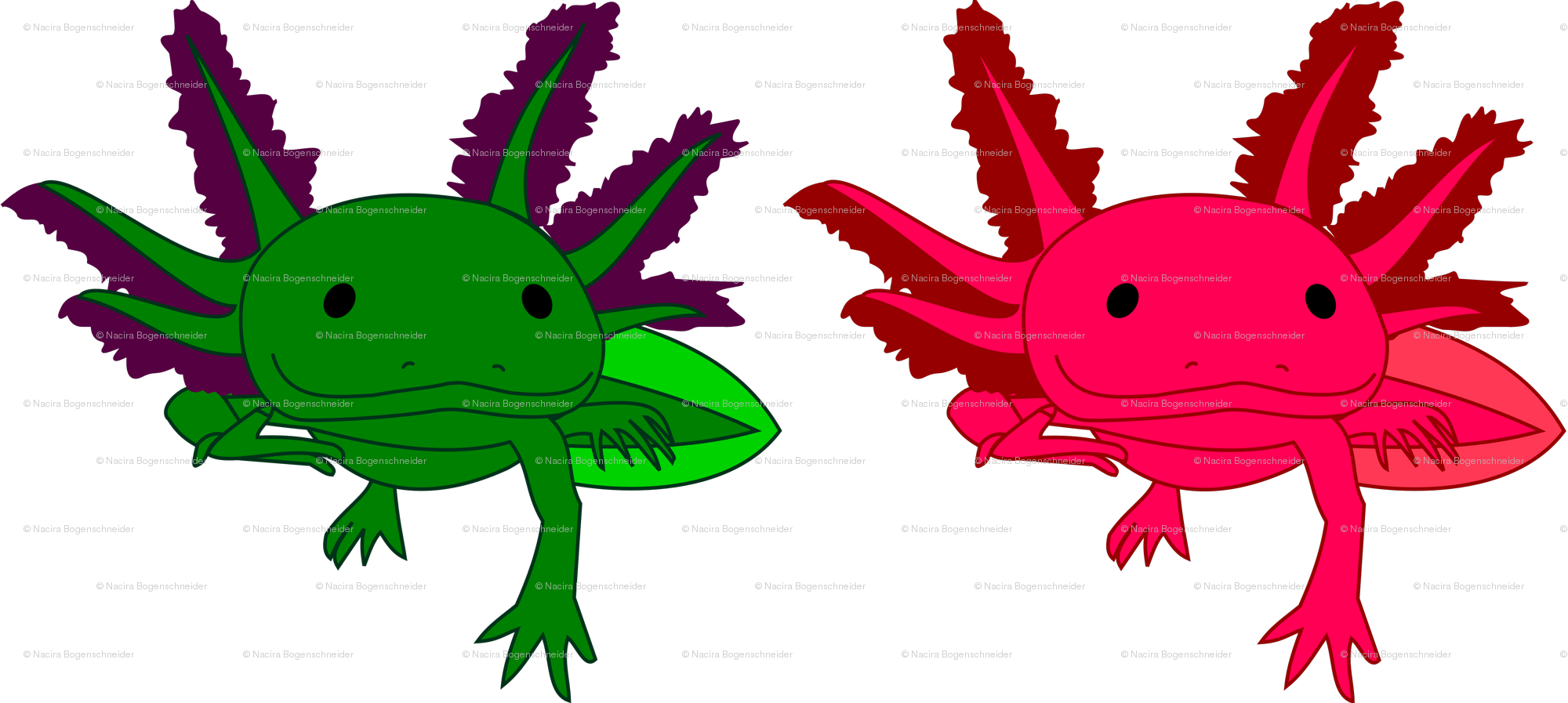 Axolotl Clipart - Png Download - Full Size Clipart (#3034348) - PinClipart