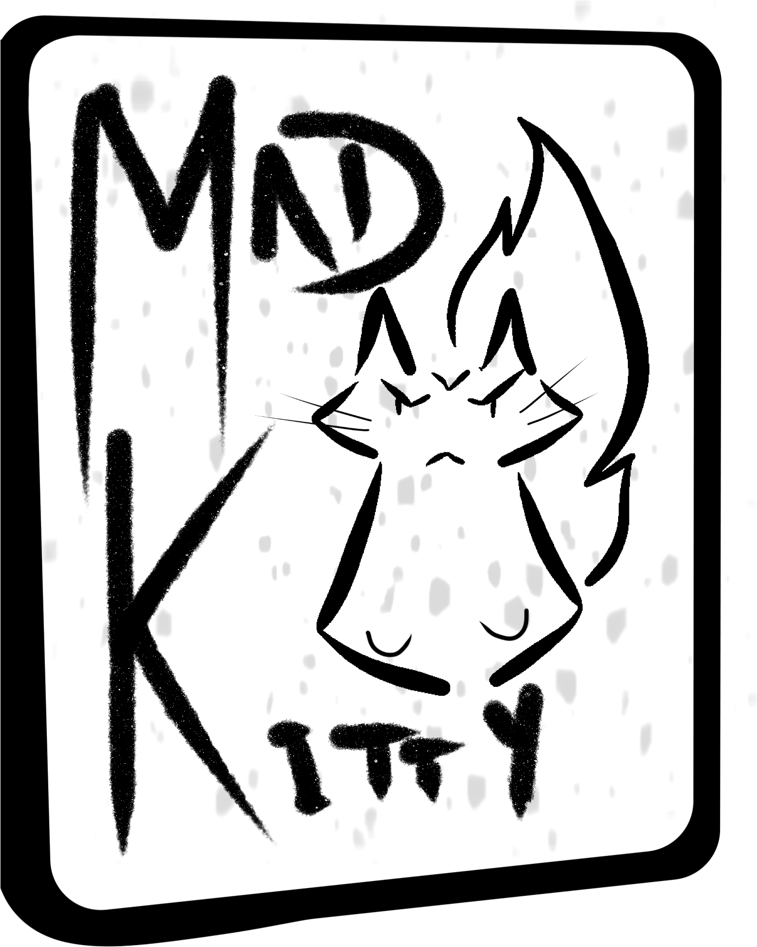 Matte Sticker Mad Kitty Clipart - Full Size Clipart (#3034439) - PinClipart