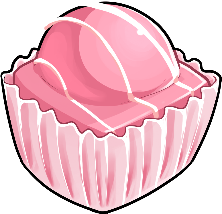 Pink French Fancy Cake Clipart - Full Size Clipart (#3050536) - PinClipart
