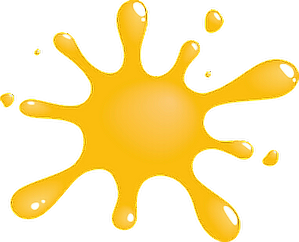 Download Yellow Paint Splatter Clip Art - Png Download (#3055508 ...