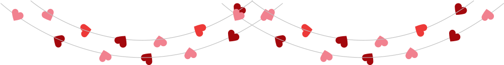 This Is A Sticker Of A String Of Hearts Clipart - Full Size Clipart ...