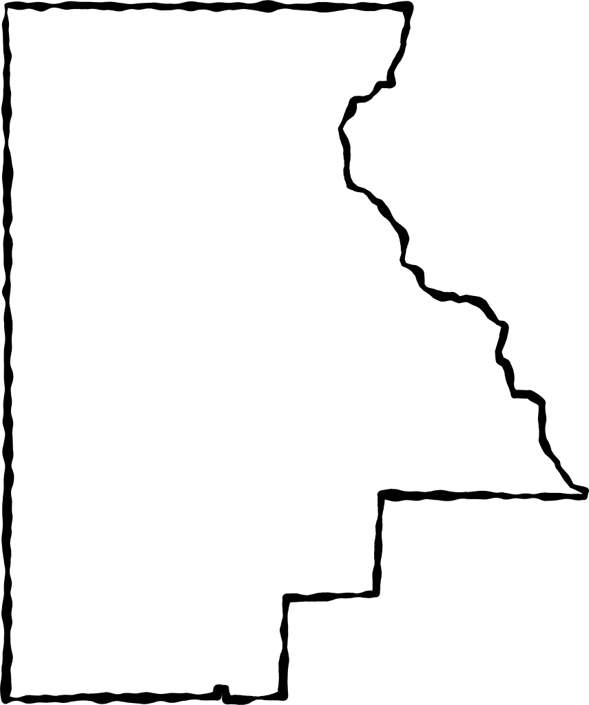 A Map Of Highlands With A Black Squiggle Outline Clipart - Full Size ...