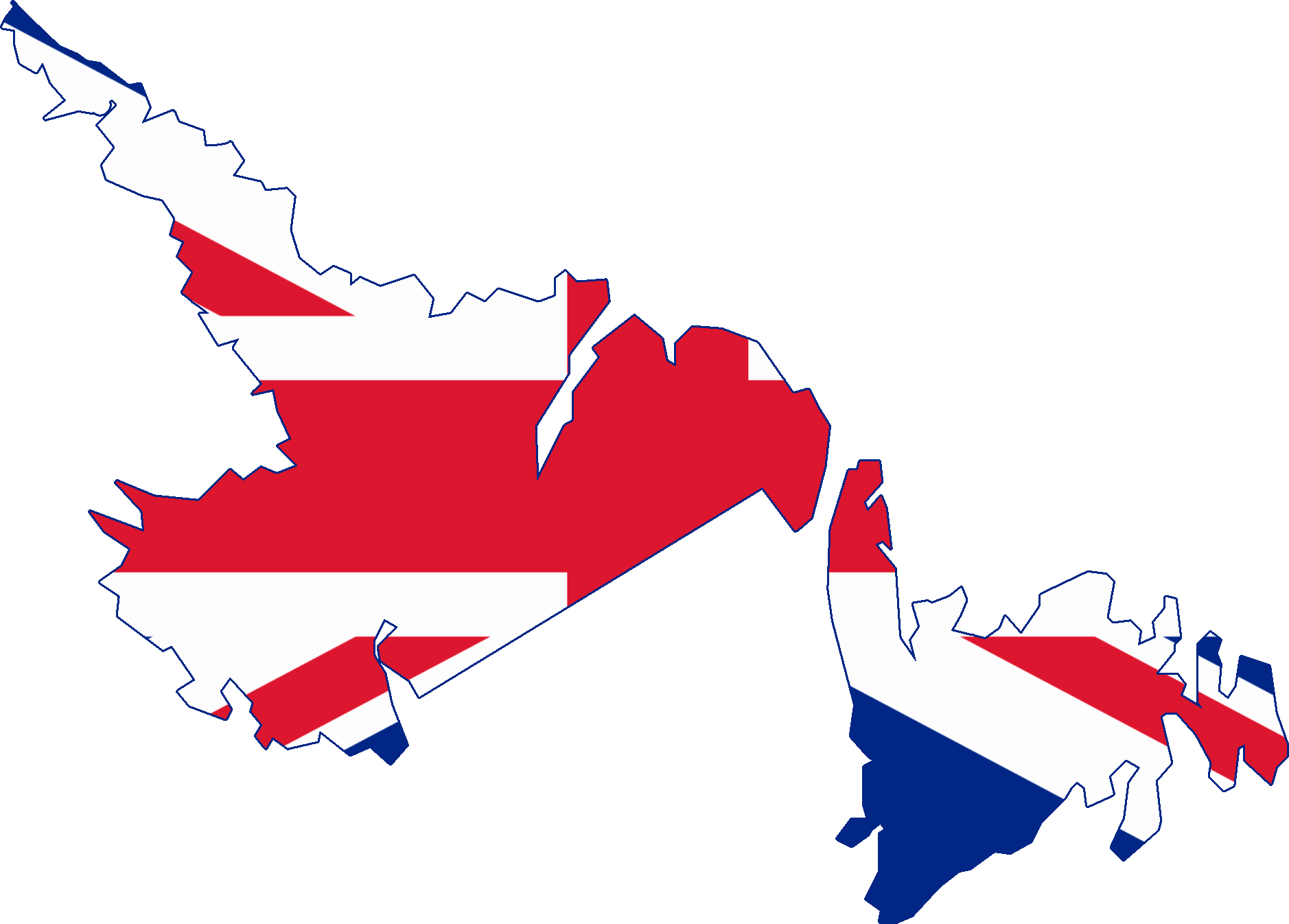 Flag Map Of Newfoundland And Labrador Clipart - Full Size Clipart ...