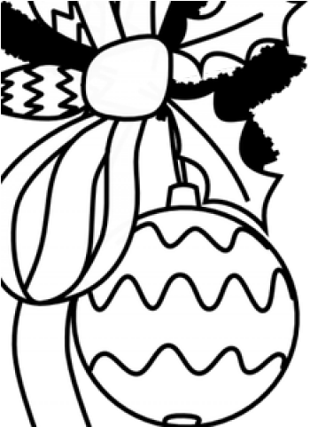 Christmas Ornaments Clipart Line Art - Png Download - Full Size Clipart ...