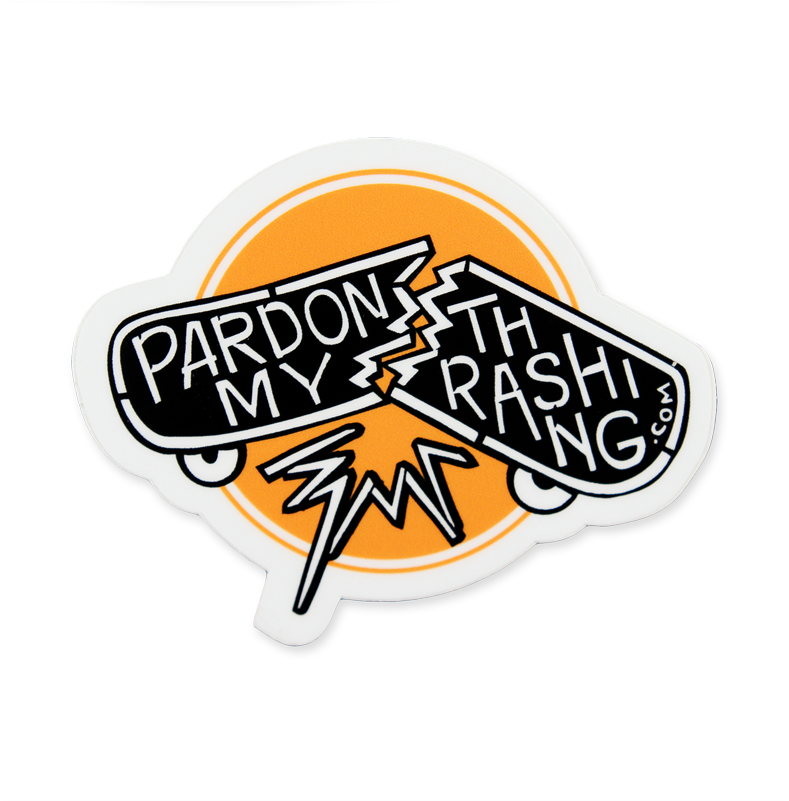 Pardon My Thrashing Sticker Clipart - Full Size Clipart (#3094560 ...