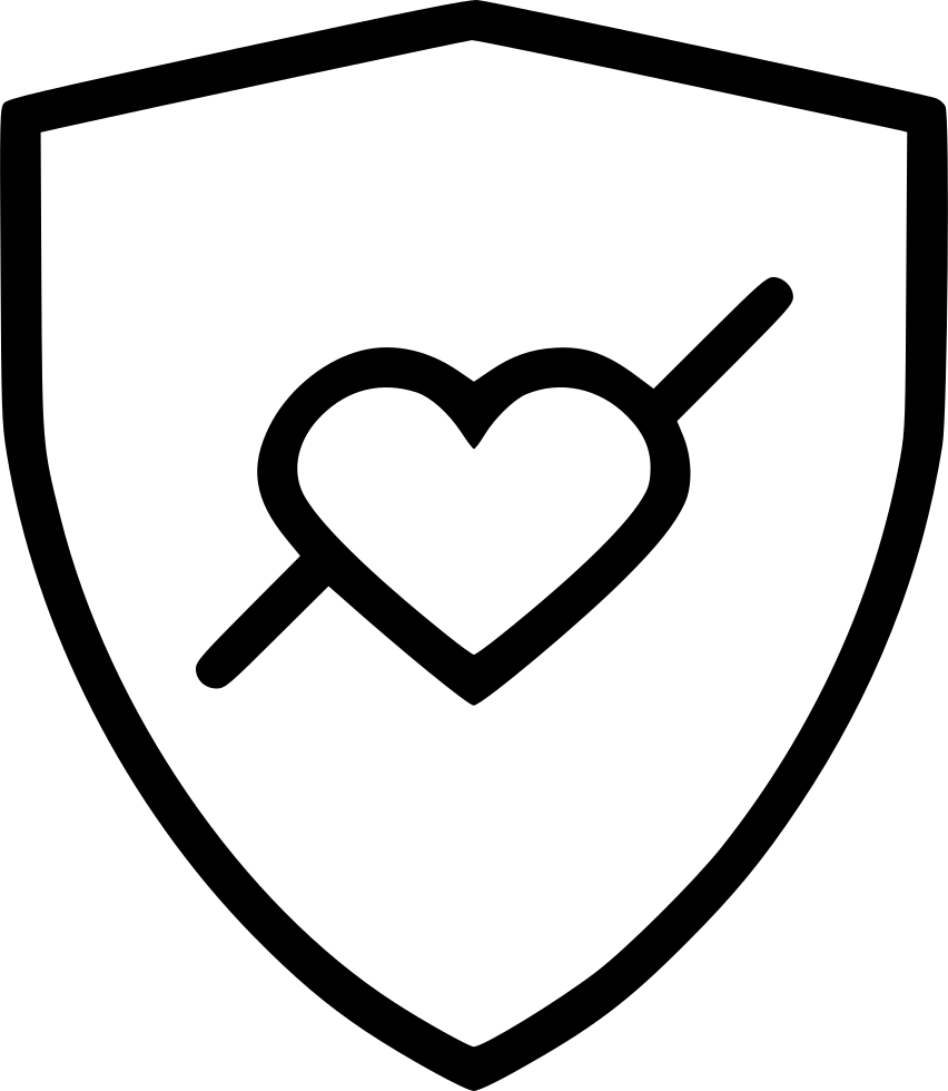 Heart Shield Care Protection Comments Clipart - Full Size Clipart ...