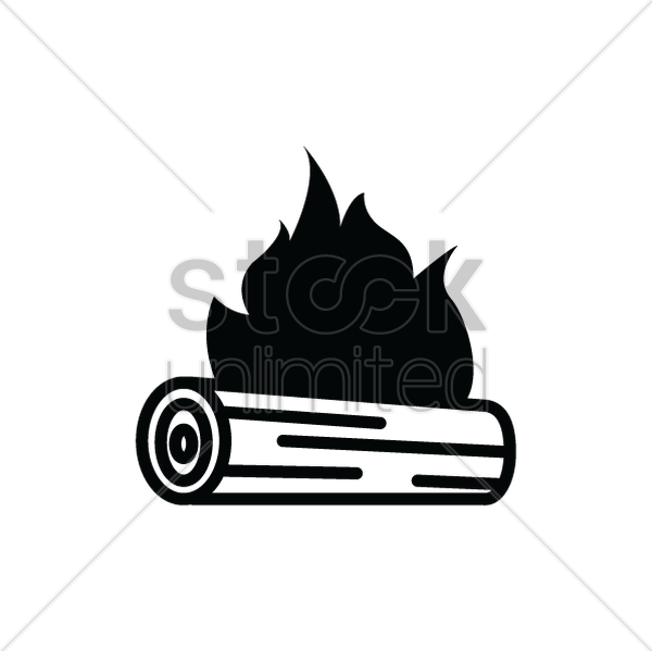 Free Download Log Fire Silhouette Clipart Fire Clip - Log On Fire ...