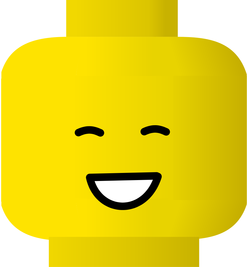 Lego Smiley Laugh Svg Vector File, Vector Clip Art - Lego Wink Face ...