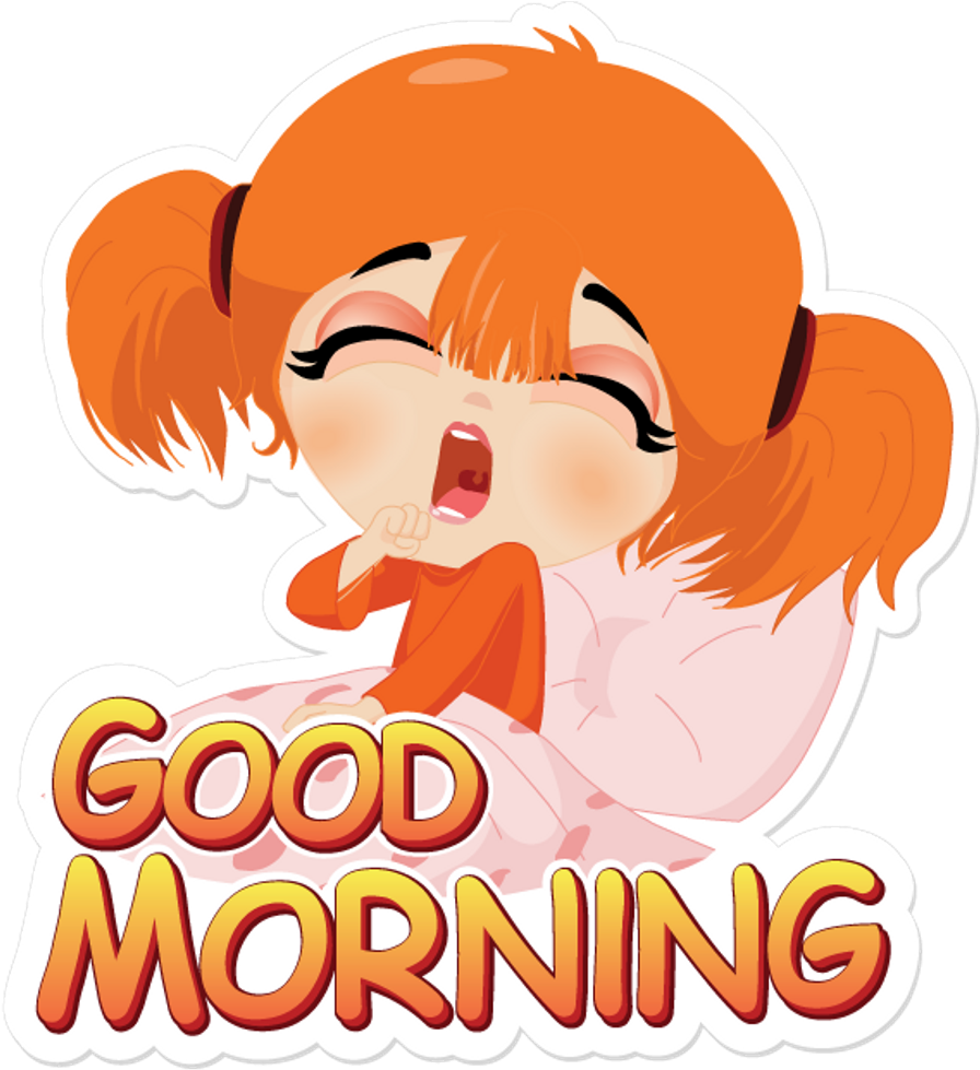 Good Morning Sticker Download Clipart - Full Size Clipart (#317051 ...