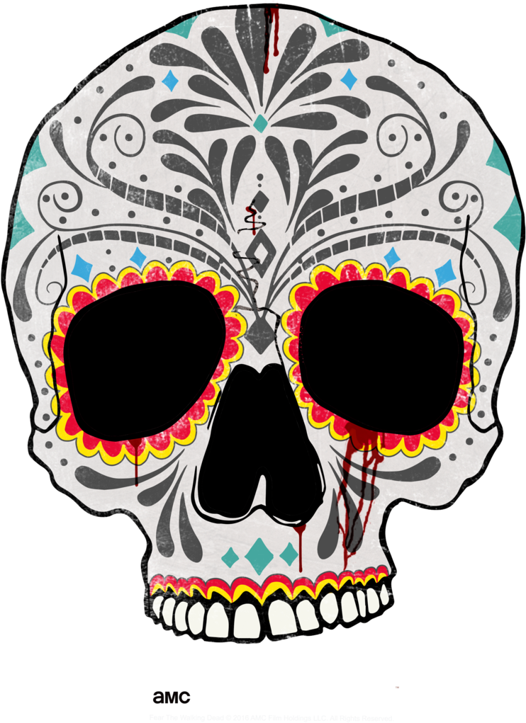 Day Of The Dead Skull Clip Art - Png Download - Full Size Clipart ...