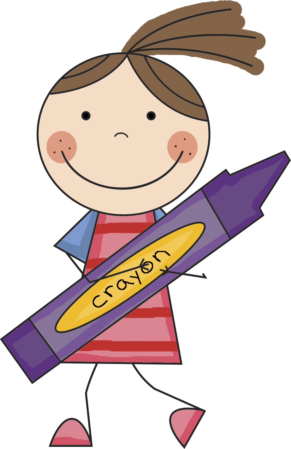 Crayon Clipart Doodle - Png Download - Full Size Clipart (#3104149 ...