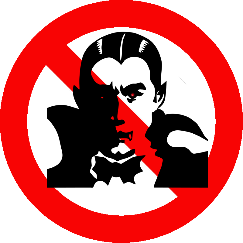 No Vampires Clipart - Full Size Clipart (#3104359) - PinClipart