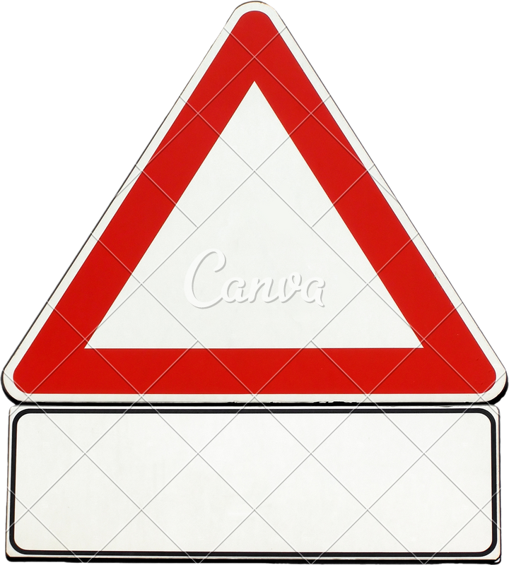 Generic Caution Sign Isolated Photos By Canva Clipart - Full Size ...