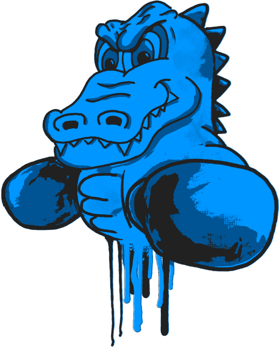 Blue Gator Clipart - Full Size Clipart (#3104860) - PinClipart