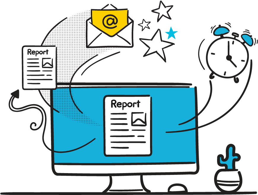 Automatically Schedule Reports Clipart - Full Size Clipart (#3106612 ...