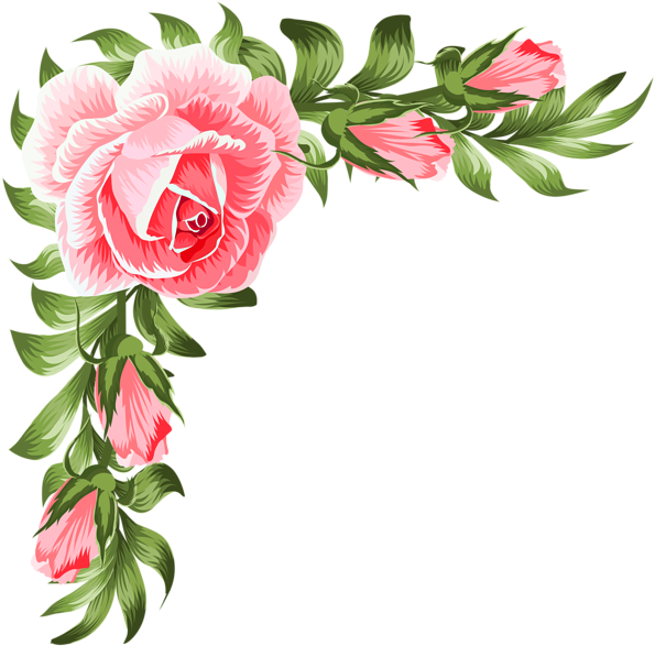 Download 16121035 Rose Corner Decoration Png Clip Art Transparent Png ...