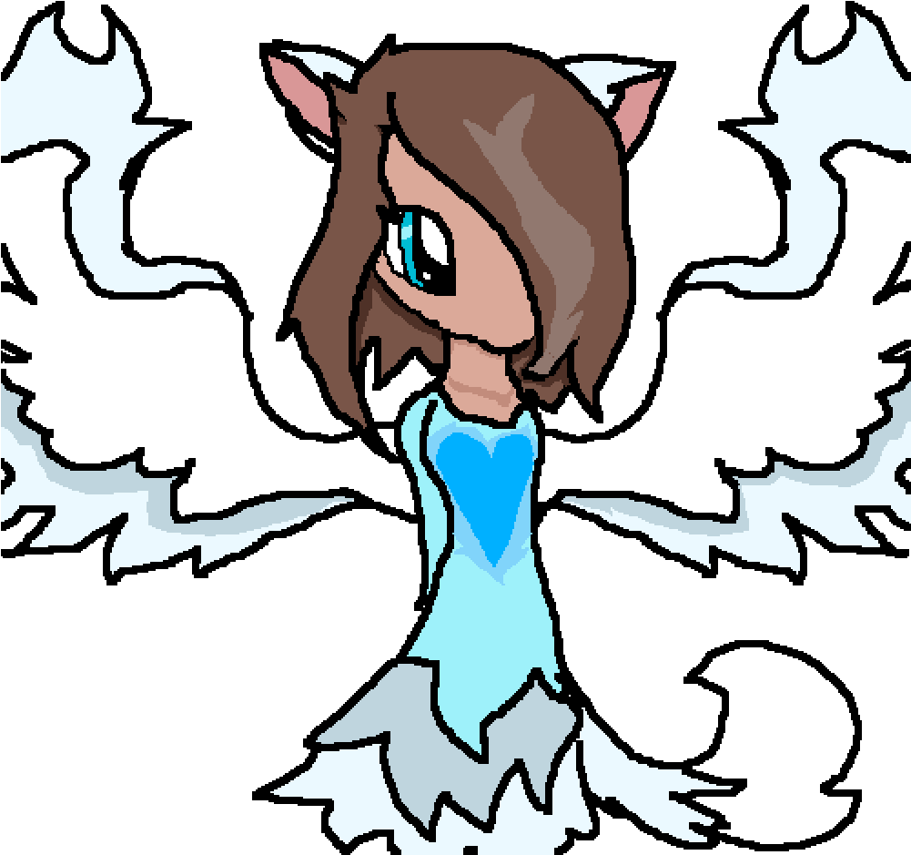 Angel Fox Girl Clipart - Full Size Clipart (#3116867) - PinClipart