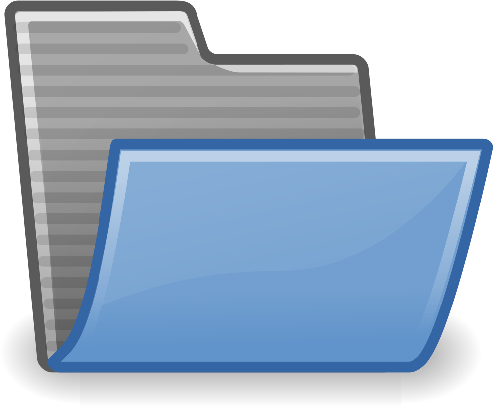 File - Folder-open - Svg Clipart - Full Size Clipart (#3126470 ...