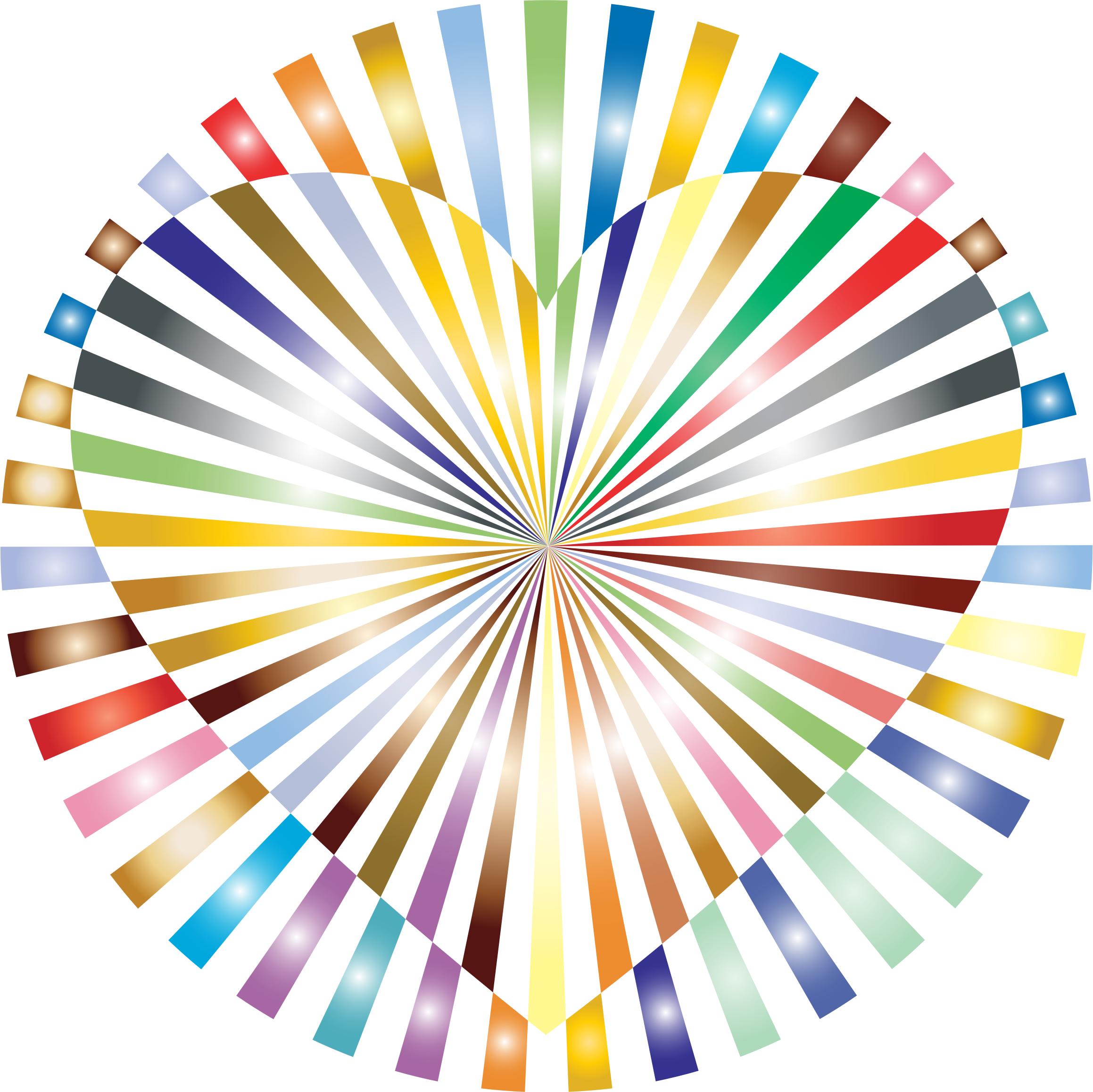 Prismatic Heartburst 2 Vector Clipart - Full Size Clipart (#3136297 ...