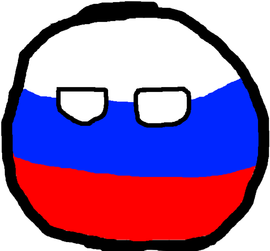 Russiaball Countryballs Russia Freetoedit Clipart - Full Size Clipart ...